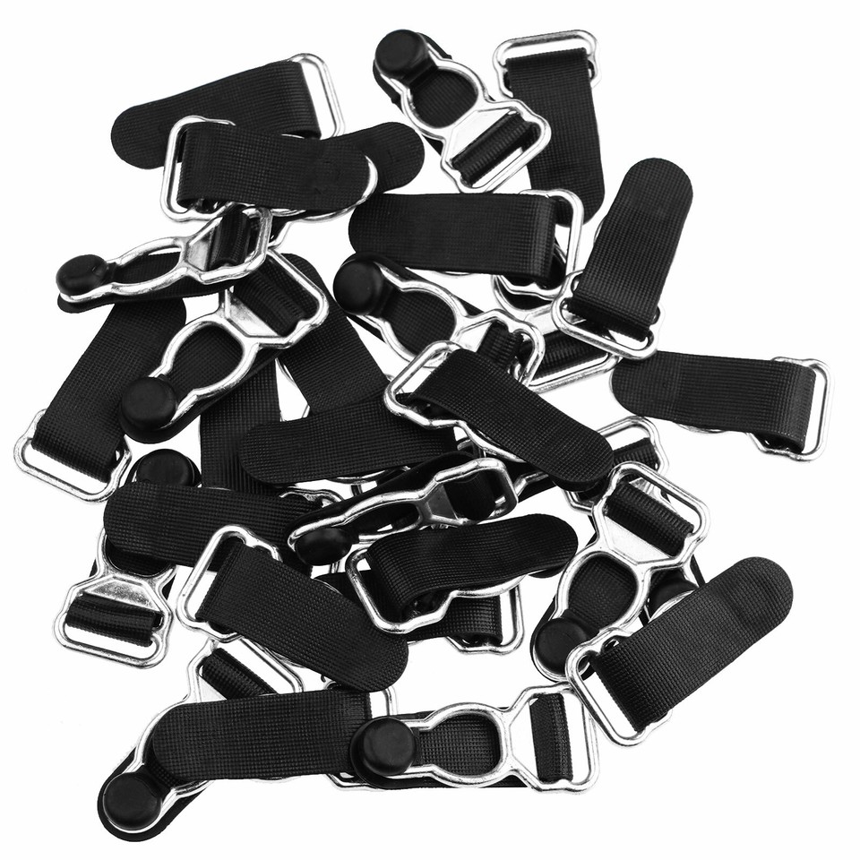 30Pc Corset Belt Clips Leg Garter Clasp Suspender End Hook Stockings ...