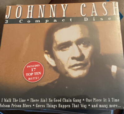 JOHNNY CASH~RARE~~~3CDS~~~~INCLUDES 17 TOP TEN~~~NEW SEALED ...