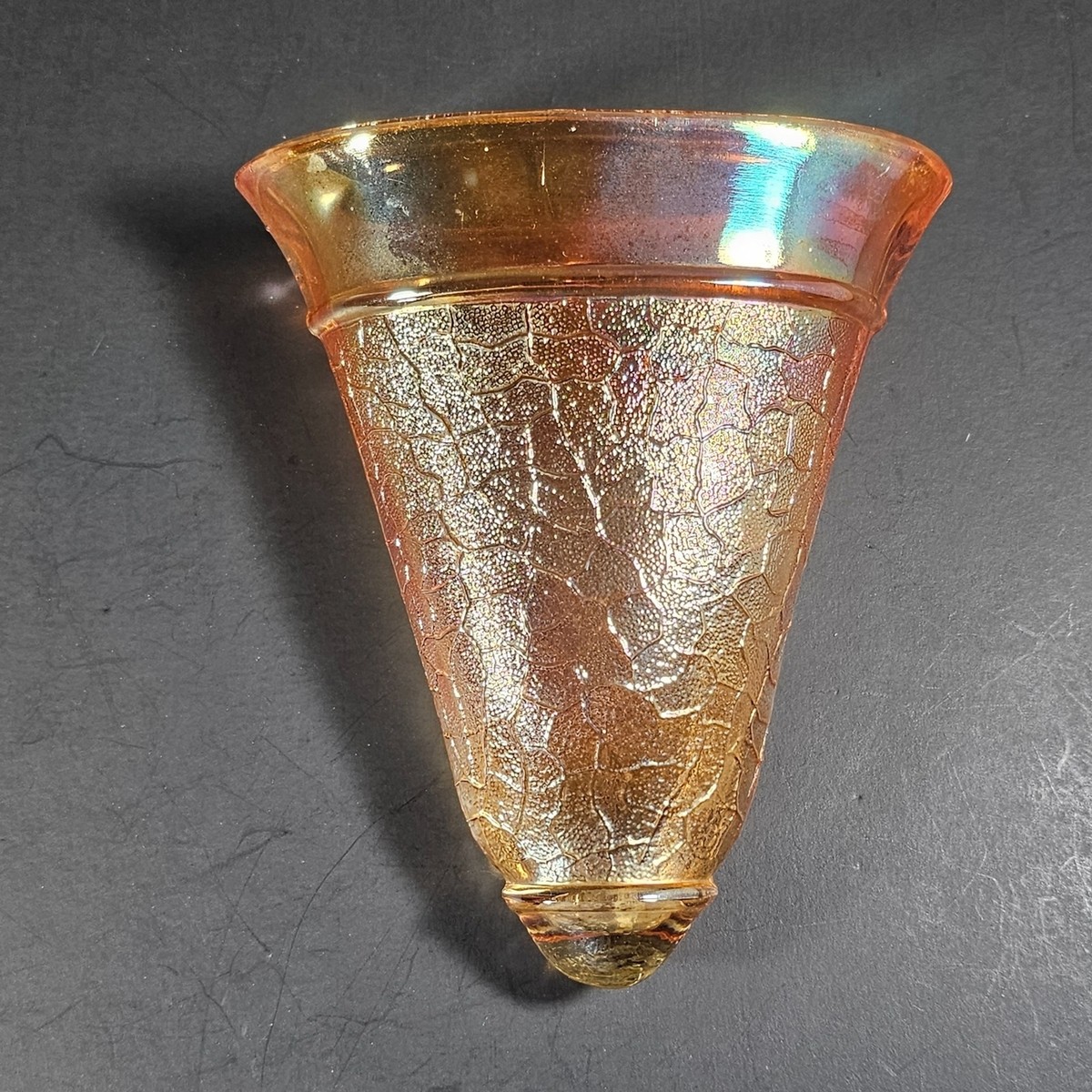 Antique Glass Wall Pockets