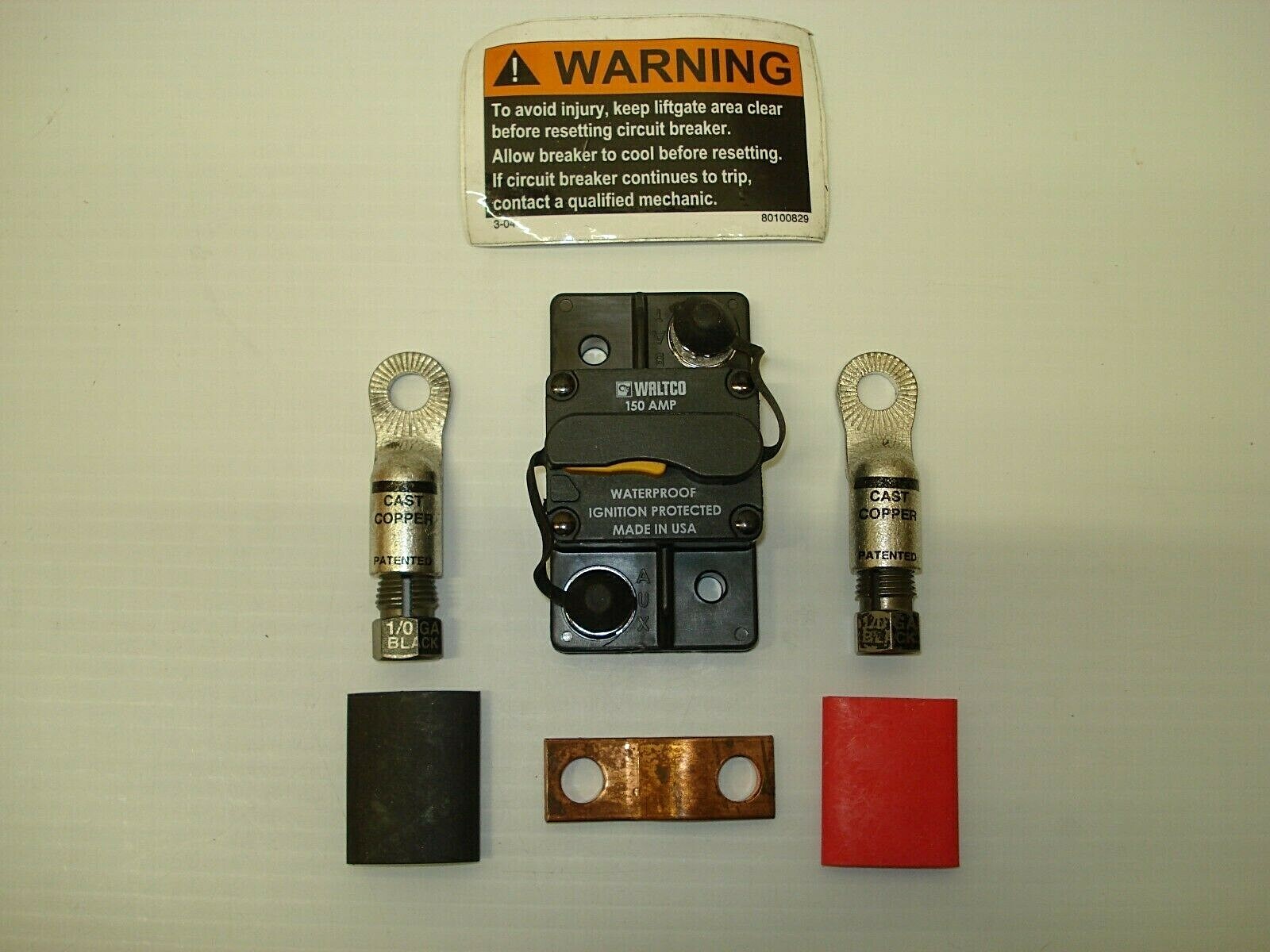 WALTCO 150 AMPS WATER PROOF SURFACE MOUNT CIRCUIT BREAKER BATTERY KIT ...