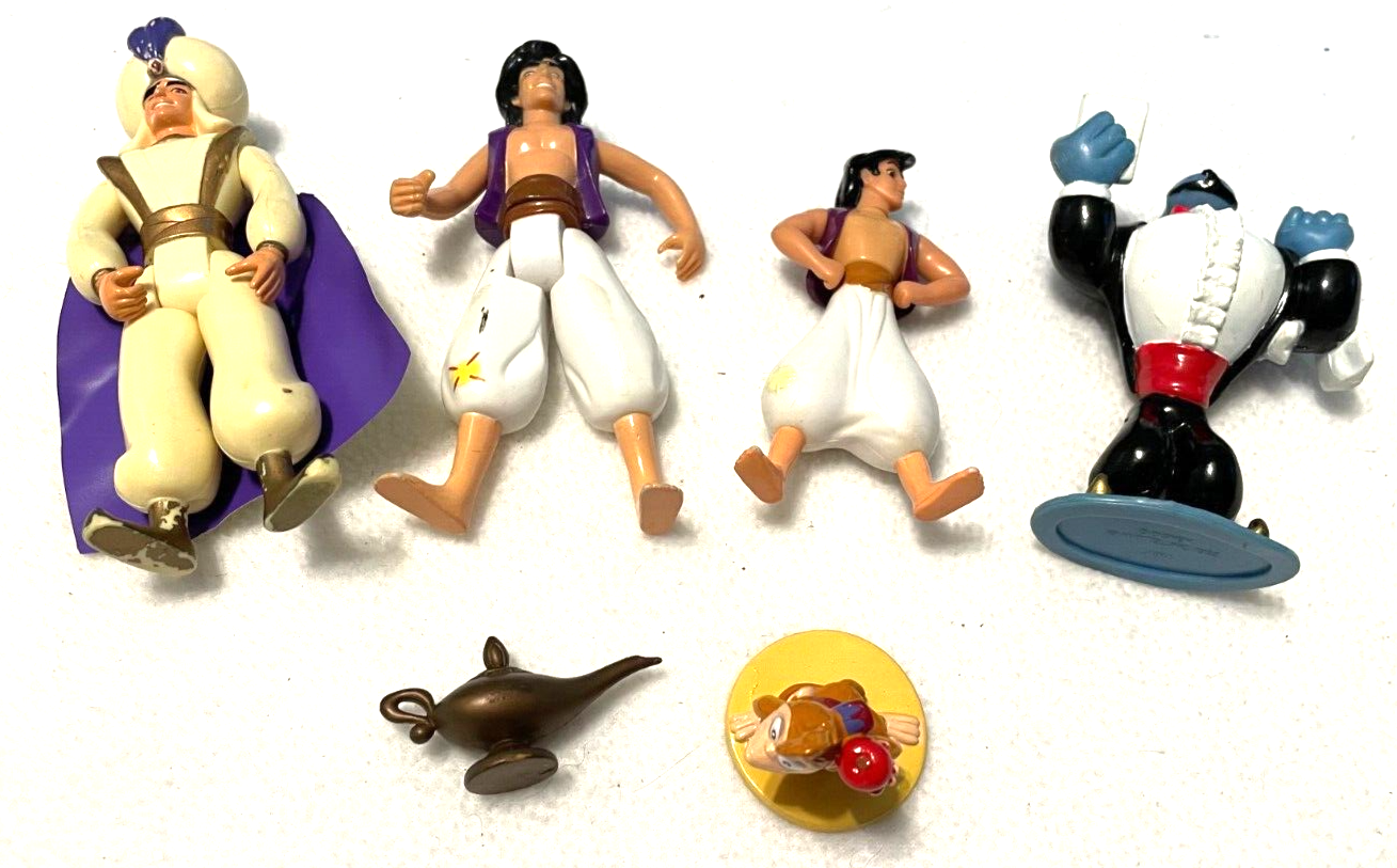 Disney Alladin Lot of 3 with Genie Lamp, Monkey & Genie Waiter | eBay