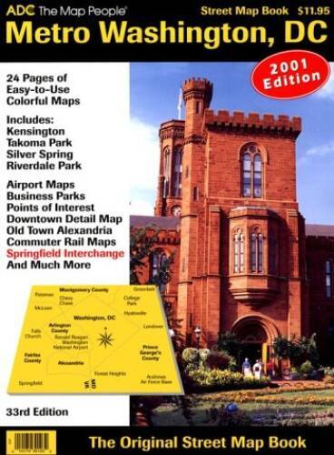 Metro Washington, D.C., Street Map Book (Adc the Map People Washington ...