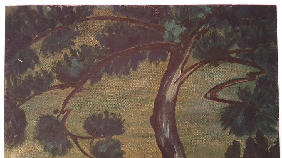 LOUISE HOWE EWING ORIGINAL PAINTING 20x30 GREETING CARD ILLUSTRATOR ...