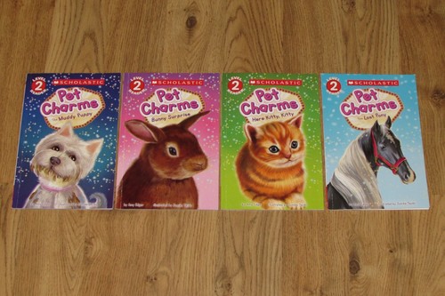 4 PET CHARMS Level 2 Scholastic Reader Amy Edgar Book Lot | eBay