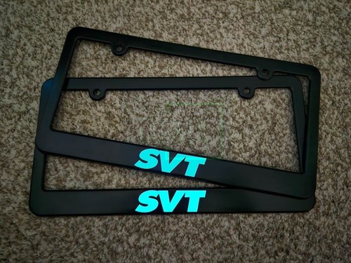 Glow in the dark SVT Black Plastic US License Plate Frames | eBay