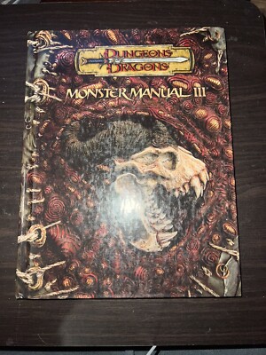 Dungeons & Dragons Monster Manual III First Printing Has “MM” Written ...