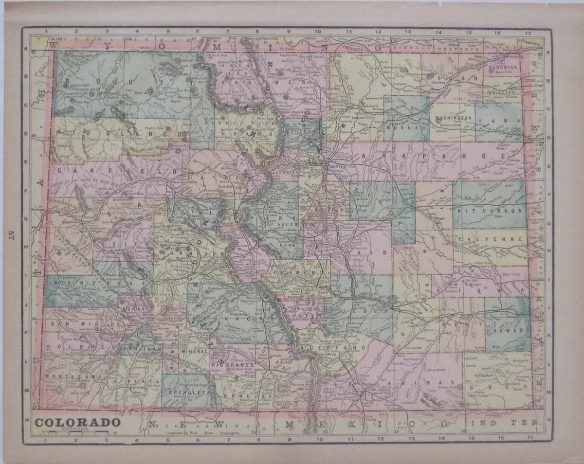 Pueblo Colorado Maps Historic Railroad Raton Pass (New Mexico): Map,