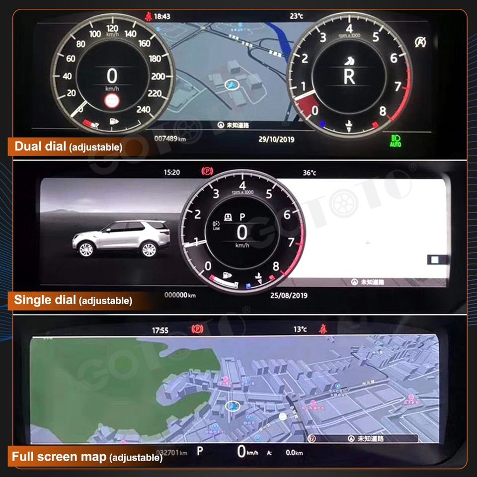 For Land Rover Range Rover Sport L494 14~17 LCD Digital Cluster ...