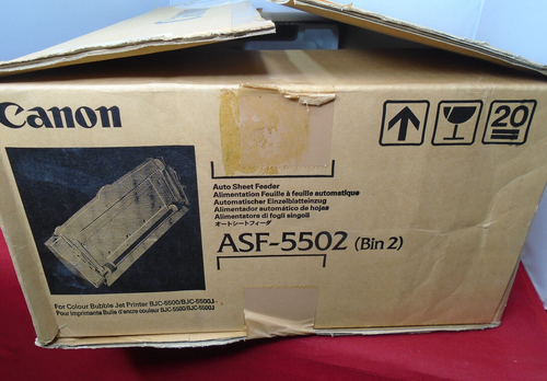 New Boxed Canon Sheet Feeder Model No. ASF 5502 For BJC5500 Bubble Jet ...