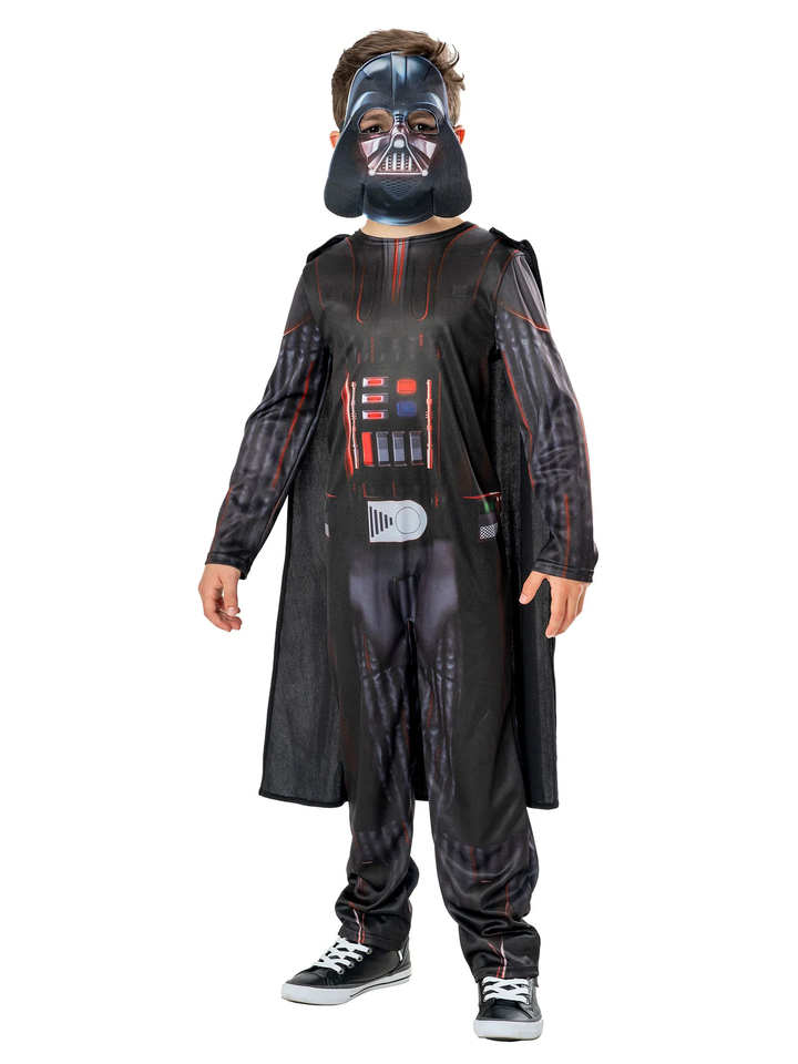 Darth Vader Boys Costume Star Wars Licensed Fancy Dress Kids Book Day ...