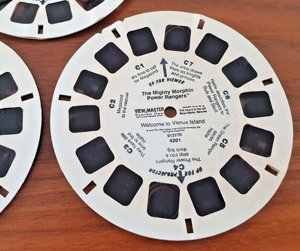 MIGHTY MORPHIN POWER RANGERS VENUS ISLAND 1994 VIEWMASTER REELS 4201 ...