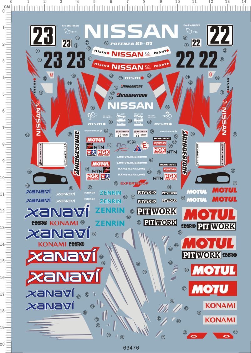 1/24 decals GTR R34 for model car (63476) | eBay