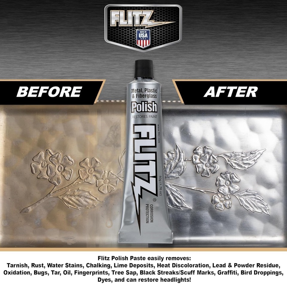Flitz Multi-Purpose Polish and Cleaner Paste for Metal, Plastic ...