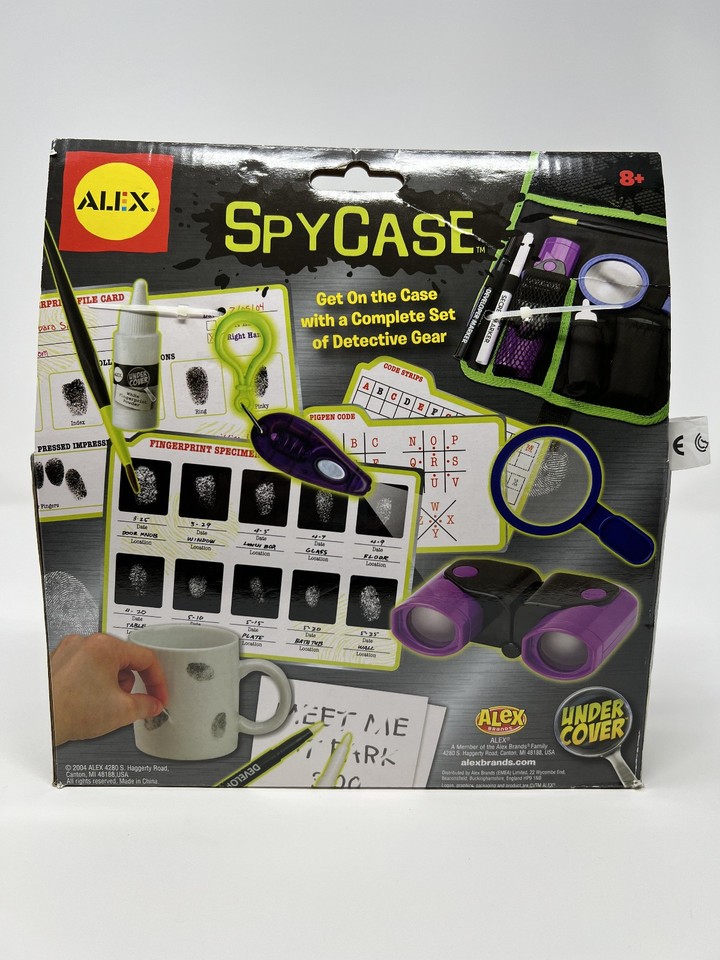 Under Cover Spy Case Detective Gear Activity Kit Alex Toys New 2004 ...