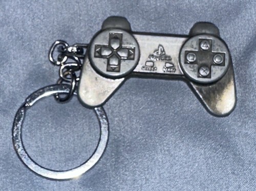 PS1 PlayStation Controller Themed Metal Keychain/Keyring Used Vintage ...