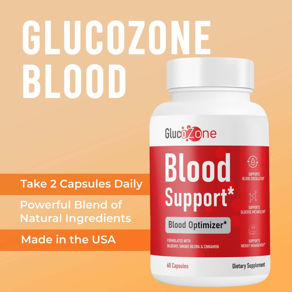 (5 Pack) Glucozone - Gluco Zone Advanced Blood Health Support Formula ...