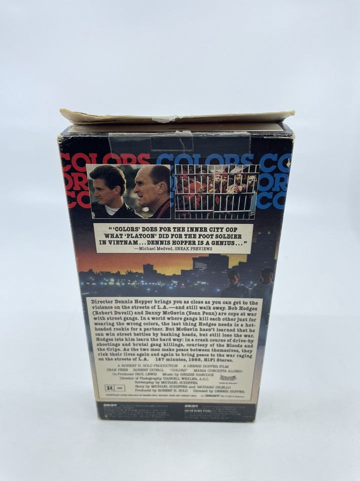 Colors VHS 1988 Sean Penn Robert Duvall 23568087115| eBay