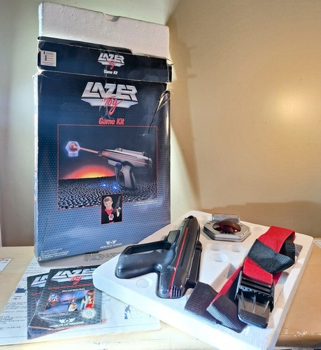 WORLDS OF WONDER LAZER TAG GAME KIT WITH BOX INSTRUCTIONS & INSERTS ...