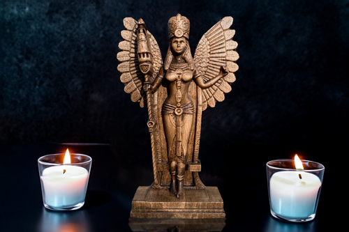 Isis Statue Ancient Egyptian Goddess Isis Altar Statue Isis Wings Egypt ...