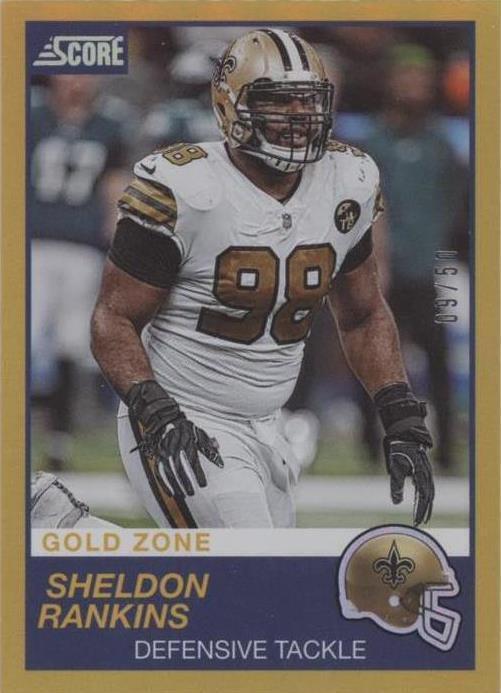 2019 Score - Sheldon Rankins #271 Gold Zone /50 for sale online | eBay