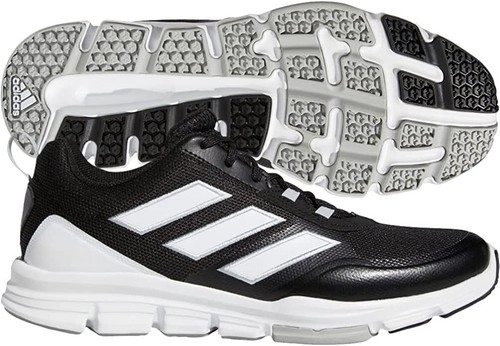 GW0029 Adidas Men Speed Trainer Core Black/White/Silver Metallic Size 9 ...