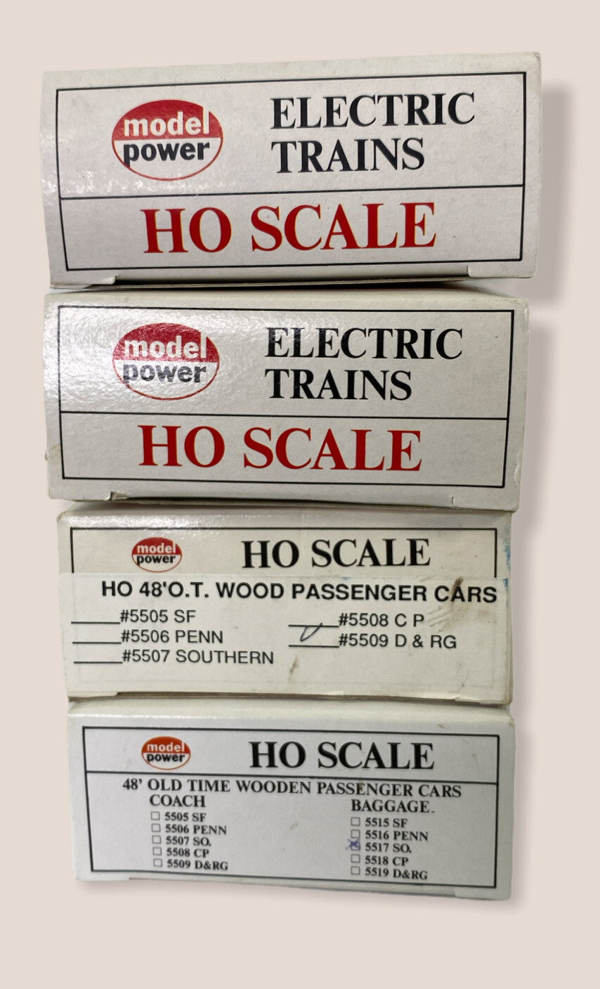 NEW HO Scale Model Power TRAIN CARS LOT OF 4 ELECTRIC TRAINS | eBay