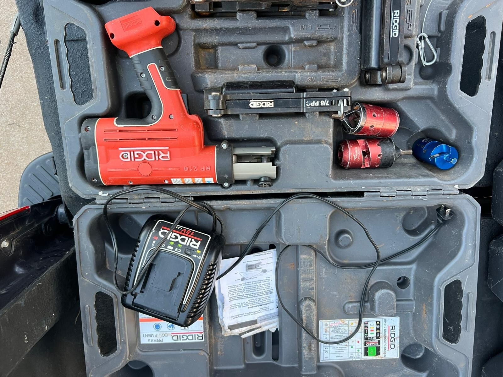 RIDGID RP210 JMA Pressframe Tool Kit | eBay