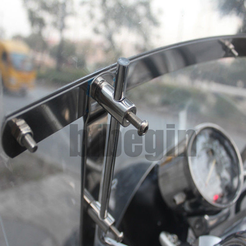 Universal 23"x21" Large Clear Motorcycle Windshield Windscreen | 7/8 ...