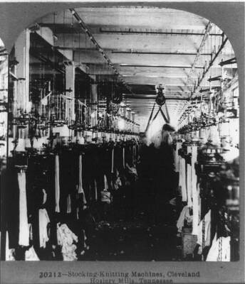 Stocking-knitting machines,Cleveland Hosiery Mills,Tennessee,TN,c1909 ...