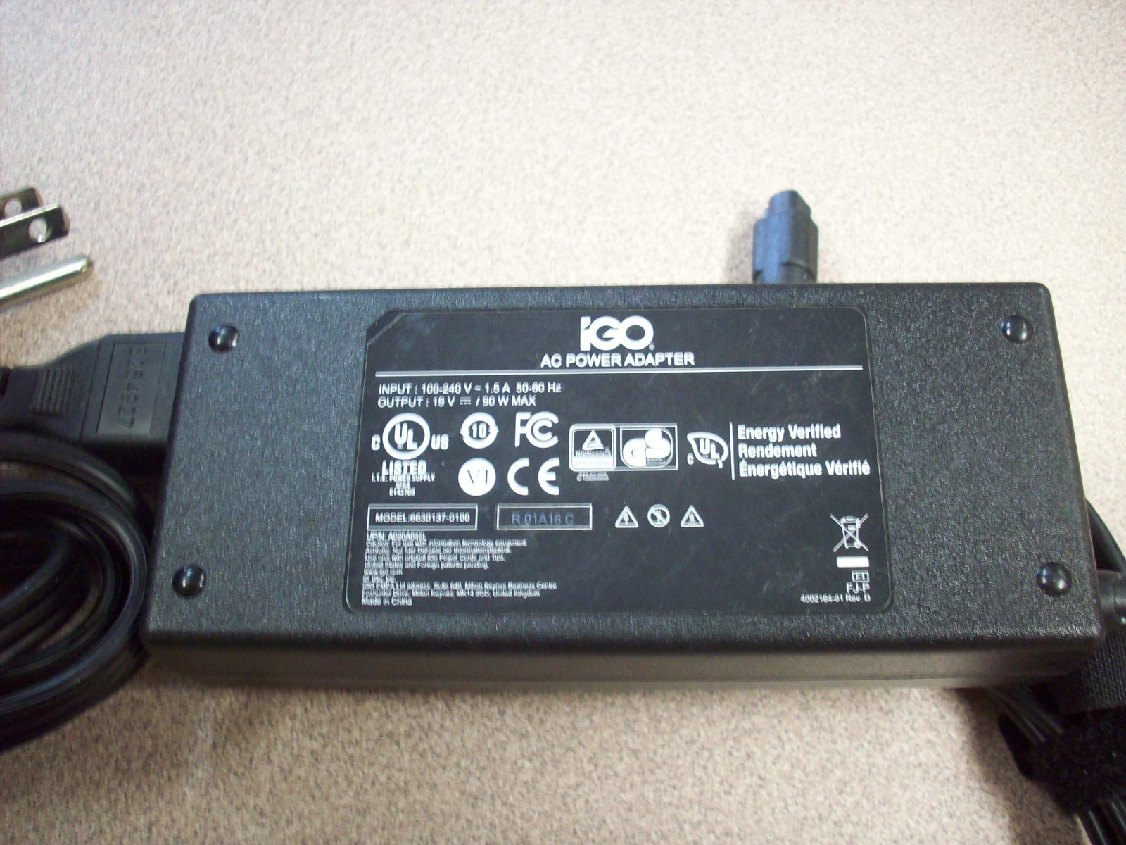 iGo+AC+Power+Adapter+90w+Universal+Laptop+Charger+Dell+HP+Toshiba+Major ...