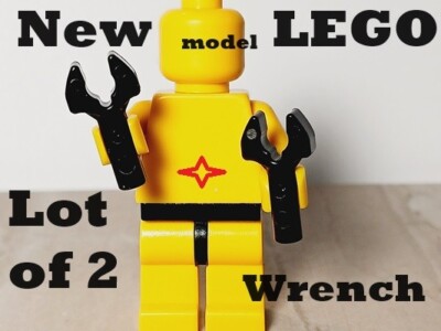 New LEGO Wrench ROBOT Repair Mechanic Garage Tools Lot of 2 Black Open ...