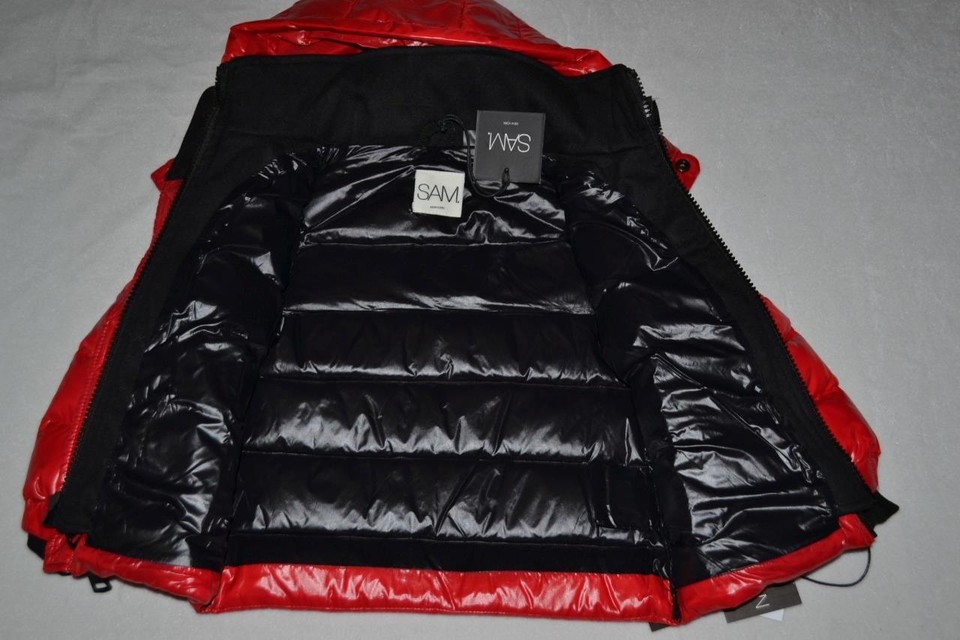 AUTHENTIC TODDLER SAM. NEW YORK GLACIER DOWN PUFFER JACKET CHERRY RED ...