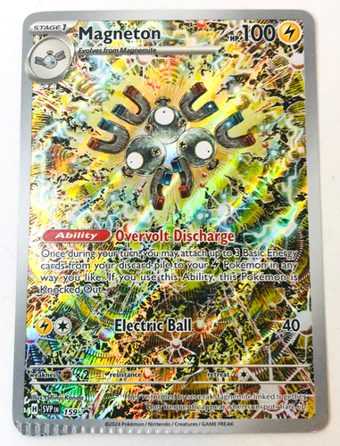 Magneton ETB Promo Card #159 Surging Sparks Pokémon TCG ERROR CRIMP ...