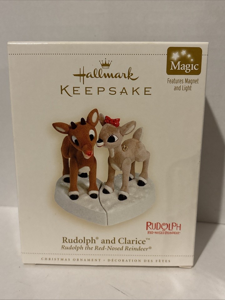 Hallmark Keepsake Ornament 2006 Rudolph & Clarice Light Red Nose ...