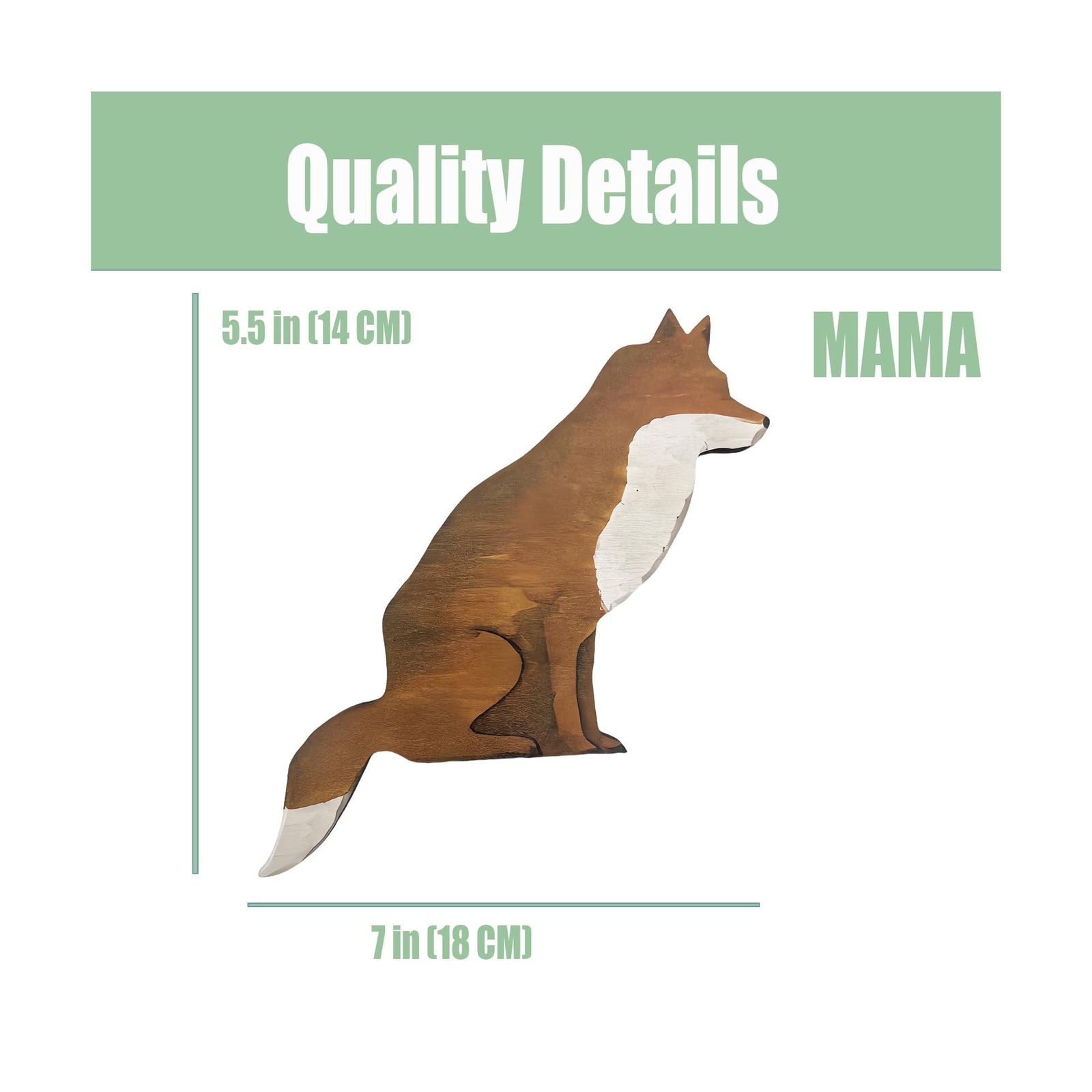 Mama and Baby Fox Door Topper Adorable Fox Shape Statue Door Corner ...