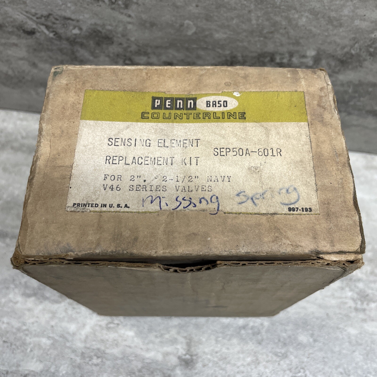 Penn Johnson SEP50A-601R Sensing Element Kit For 2” / 2-1/2” V46 Read ...