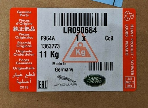 Genuine Range Rover Velar 17+ (2.0L/3.0L) Front Brake Disc - LR090684 ...