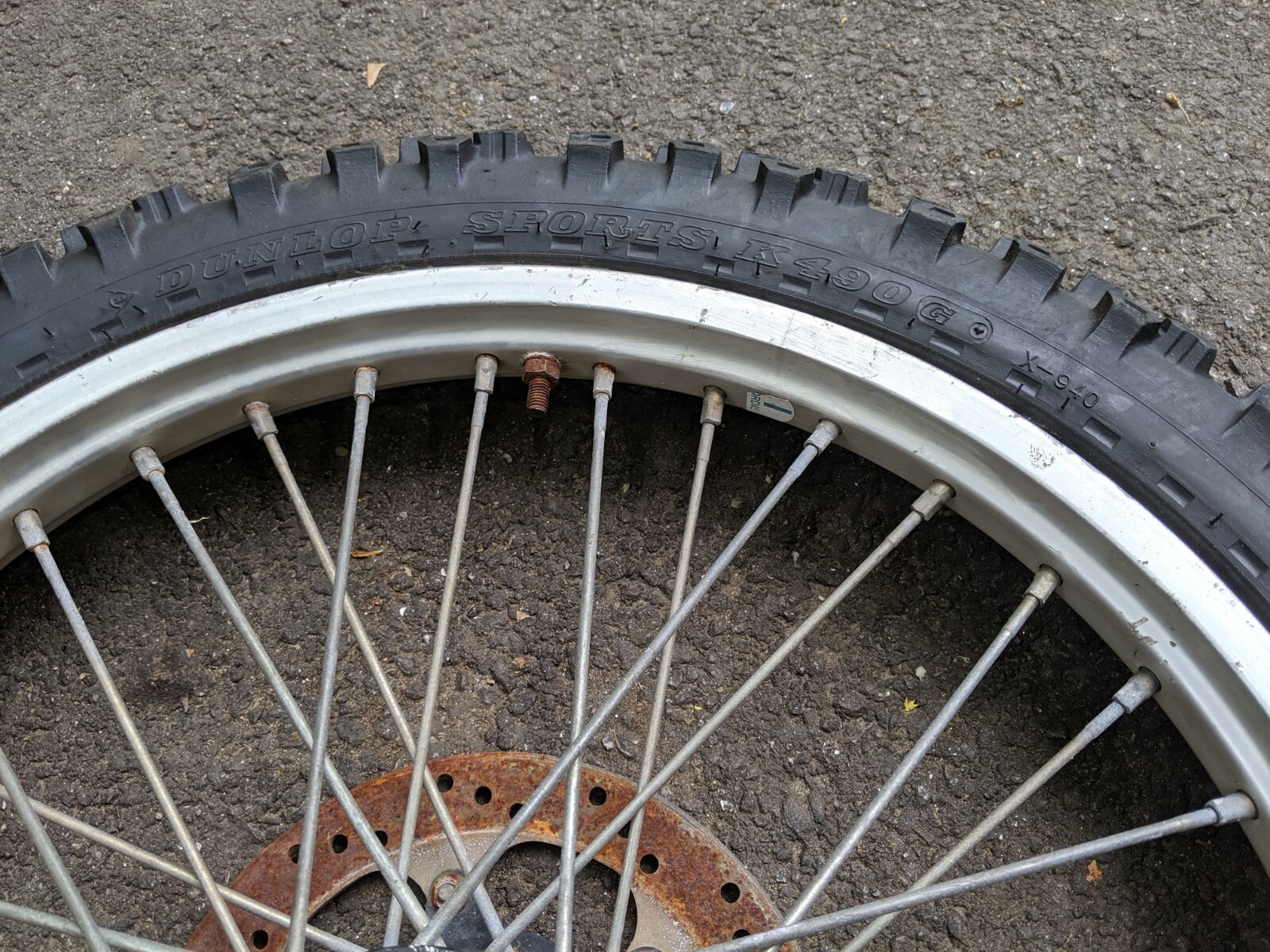 KTM Dunlop Sports K490 80/100-21 Nordisk 1.60x21" Wheel | eBay