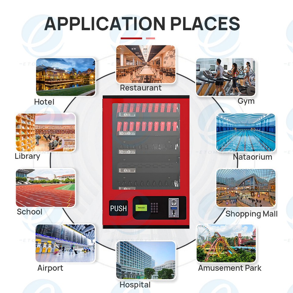 5 Slot Snack Vending Machine for Snack Money Making onlycoins uncool ...