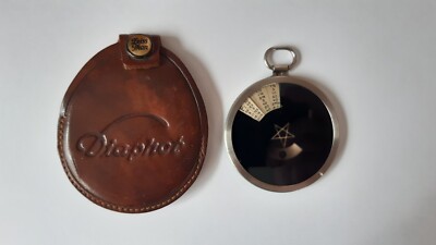 Zeiss Ikon Diaphot optischer Belichtungsmesser braun Lederhülle Vintage ...