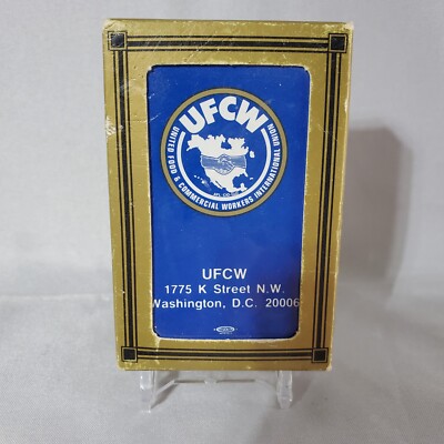 Vintage UFCW Bridge Size Playing Cards | eBay