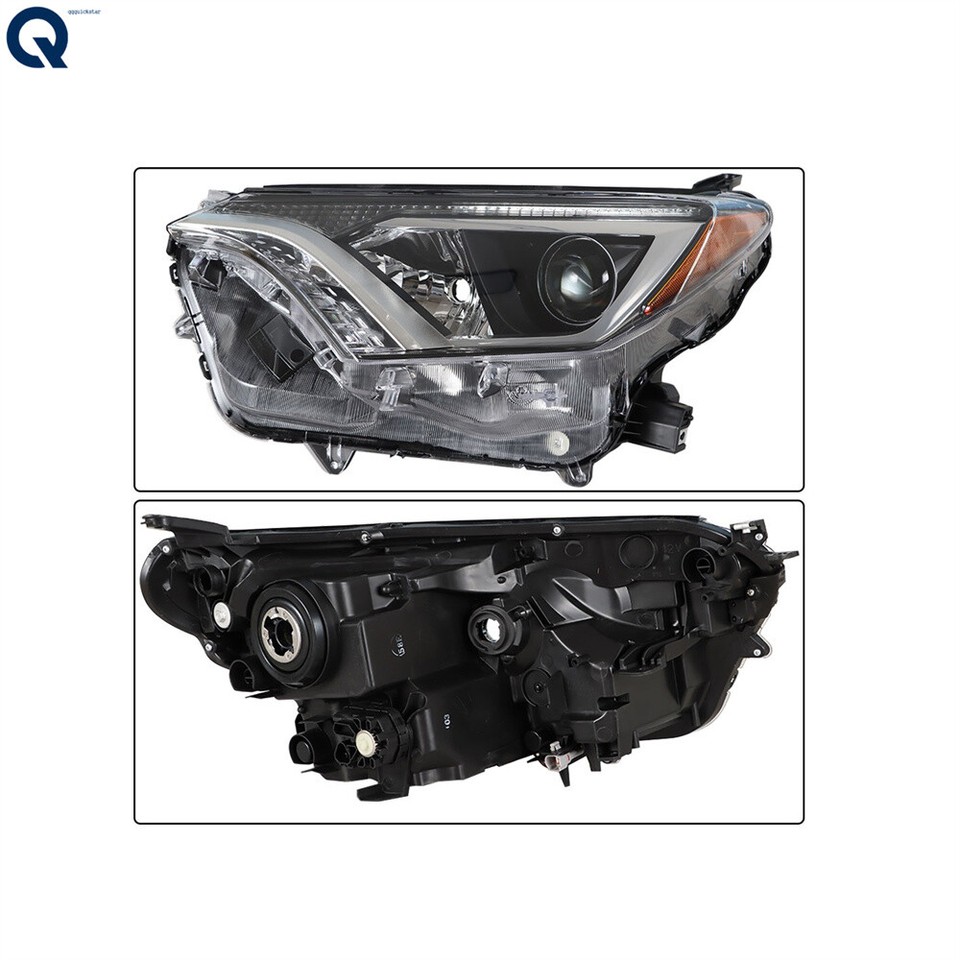 LABLT Headlights For 2016 2017 2018 Toyota Rav4 Projector Pair Halogen ...