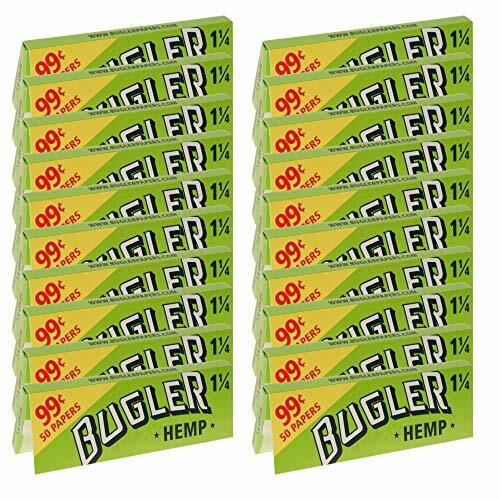 Bugler Hemp Cigarette Rolling Papers 1 1/4 (78mm) - 24 Booklets | eBay