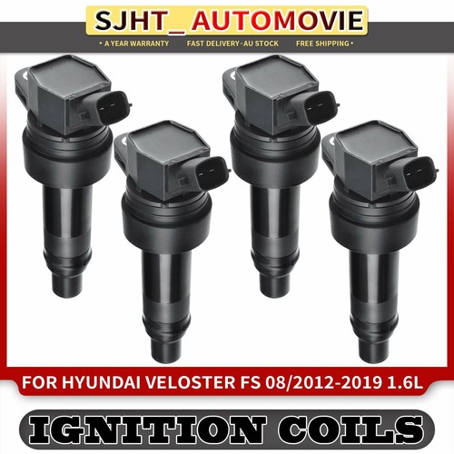 4x Ignition Coil Pack For Hyundai Veloster FS 1.6L G4FJ 08/2012-2019 ...
