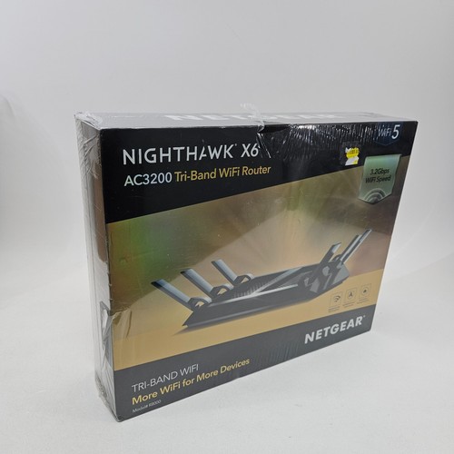 NETGEAR Nighthawk X6 Smart Tri-Band Wi-Fi Router R8000 AC3200 New Open ...