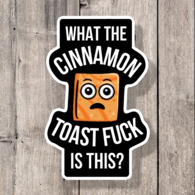 What The Cinnamon Toast Is This Funny Water Bottle Laptop Notebook ...
