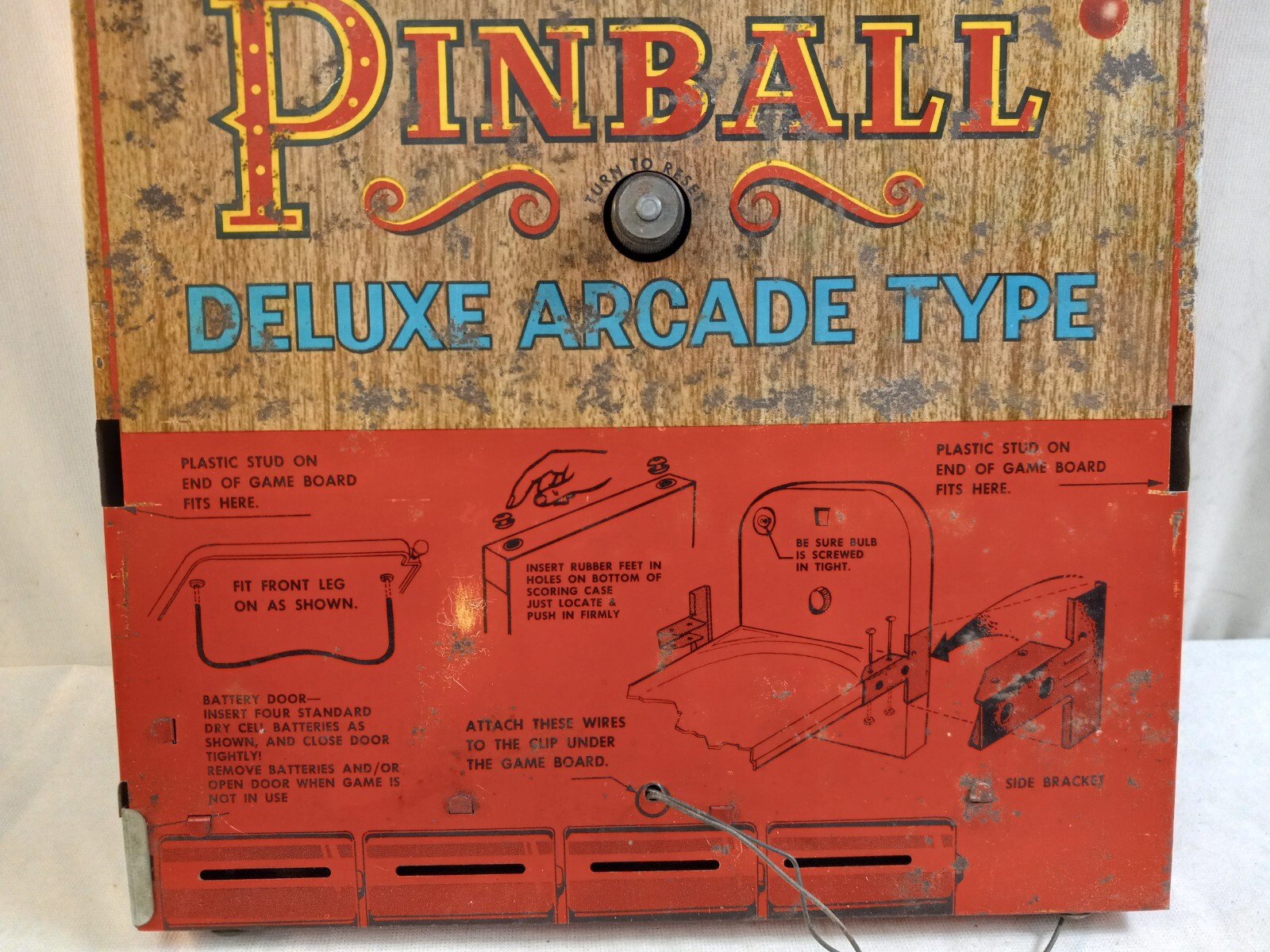 Vintage Automatic Score ELECTRIC PINBALL Delux Arcade Type SCOREBOARD ...