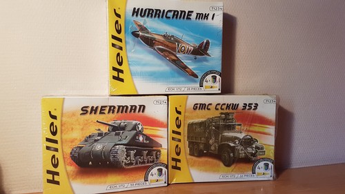 1/72 HELLER LOT 3 MAQUETTES WW II SHERMAN GMC | eBay
