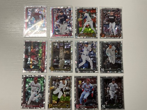 2025 Topps Series 1 Silver Diamante Foil Complete Full Set Cards 1-350 ...