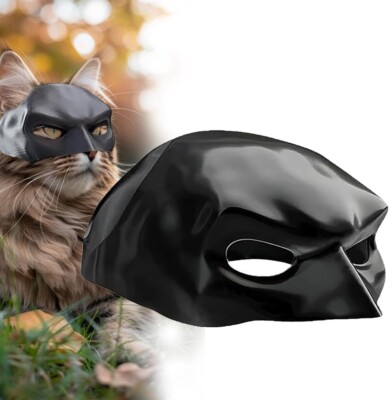 Viral Pet Mask, Cat Batman Face Mask. BAT CAT Cosplay Halloween Batman ...